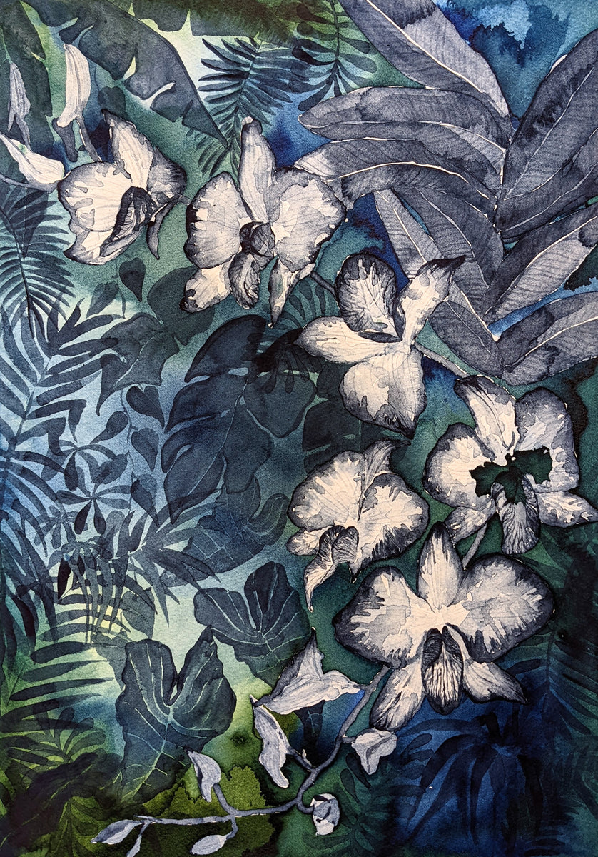 Ink Orchids – Fleur Kakasi Art