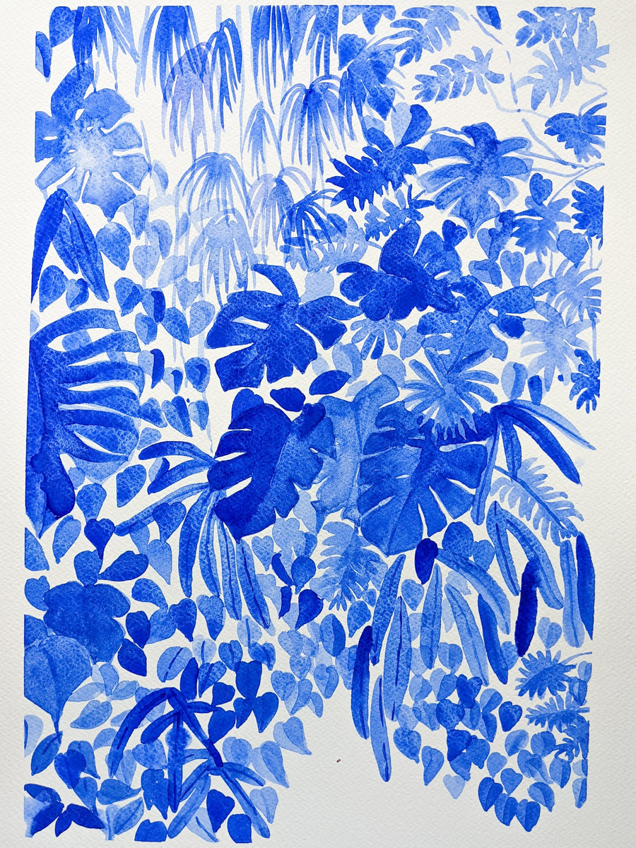 Flower Dome Blue Wall – Fleur Kakasi Art